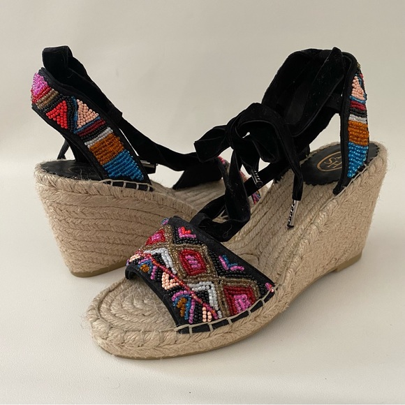 Ash | Shoes | Ash Wedge Espadrilles Ankle Strap Womens Heeled Sandals ...